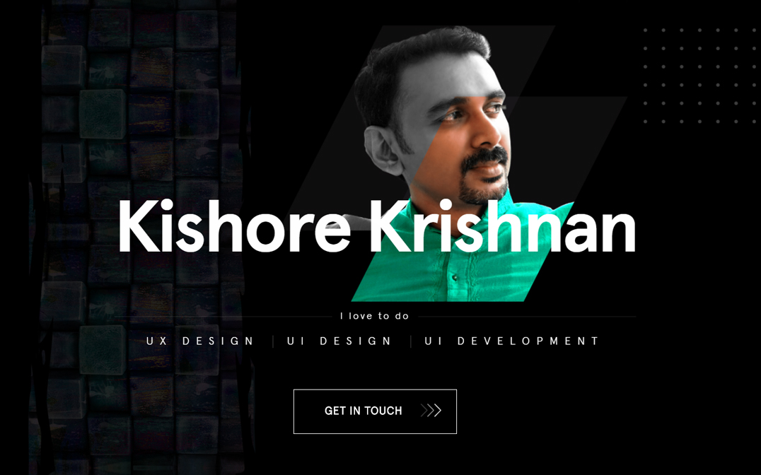 Portfolio Website of Kishore Krishnan - The FWA