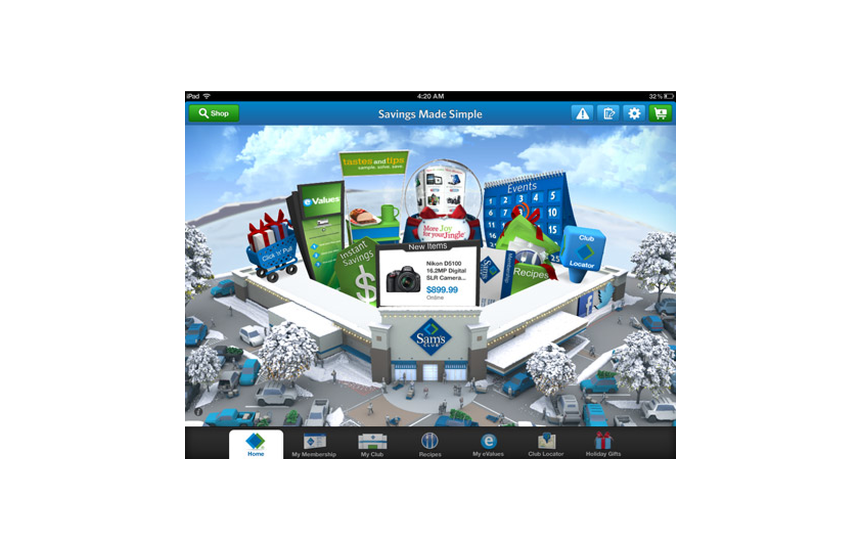 Sam's Club iPad app - The FWA