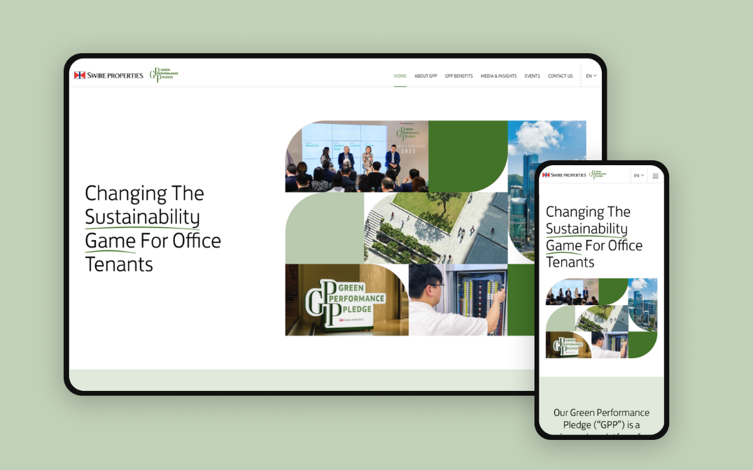 Swire Properties Green Performance Pledge (GPP) Website - The FWA