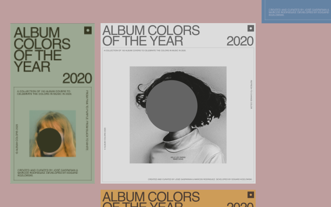 Album Colors Of The Year 2020 - The FWA