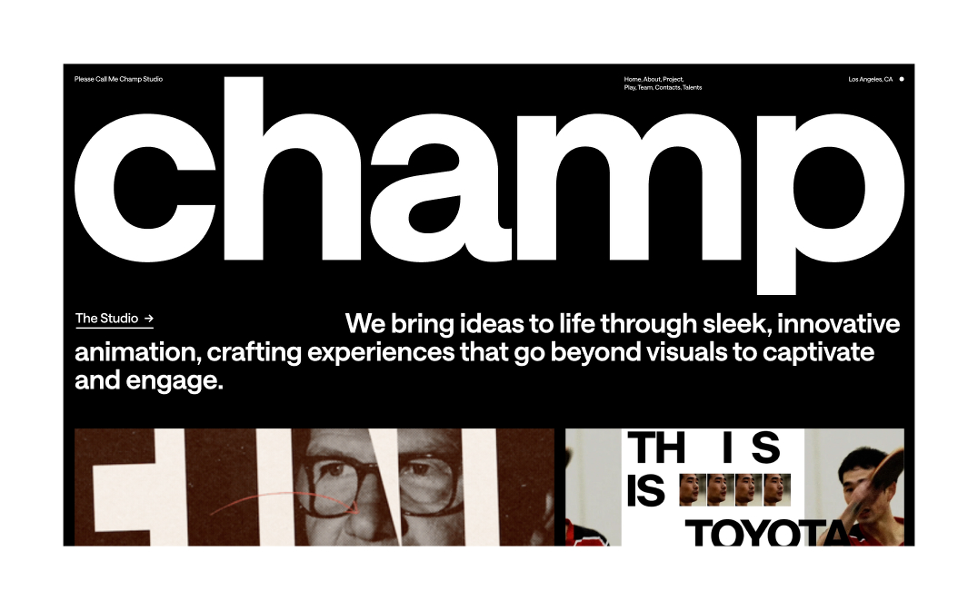 Please Call Me Champ Studio - The FWA