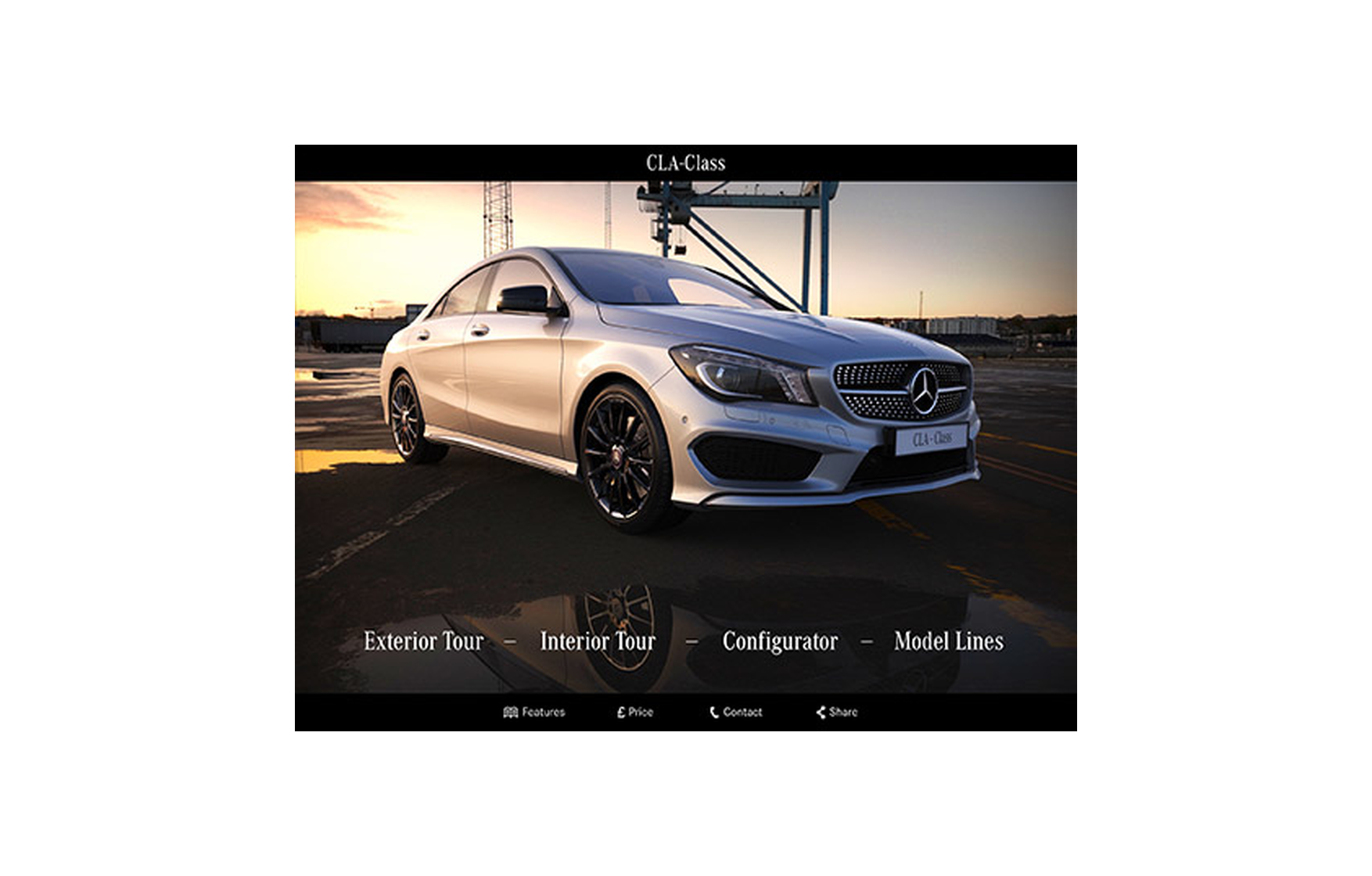 Mercedes-Benz CLA-Class iPad App - The FWA