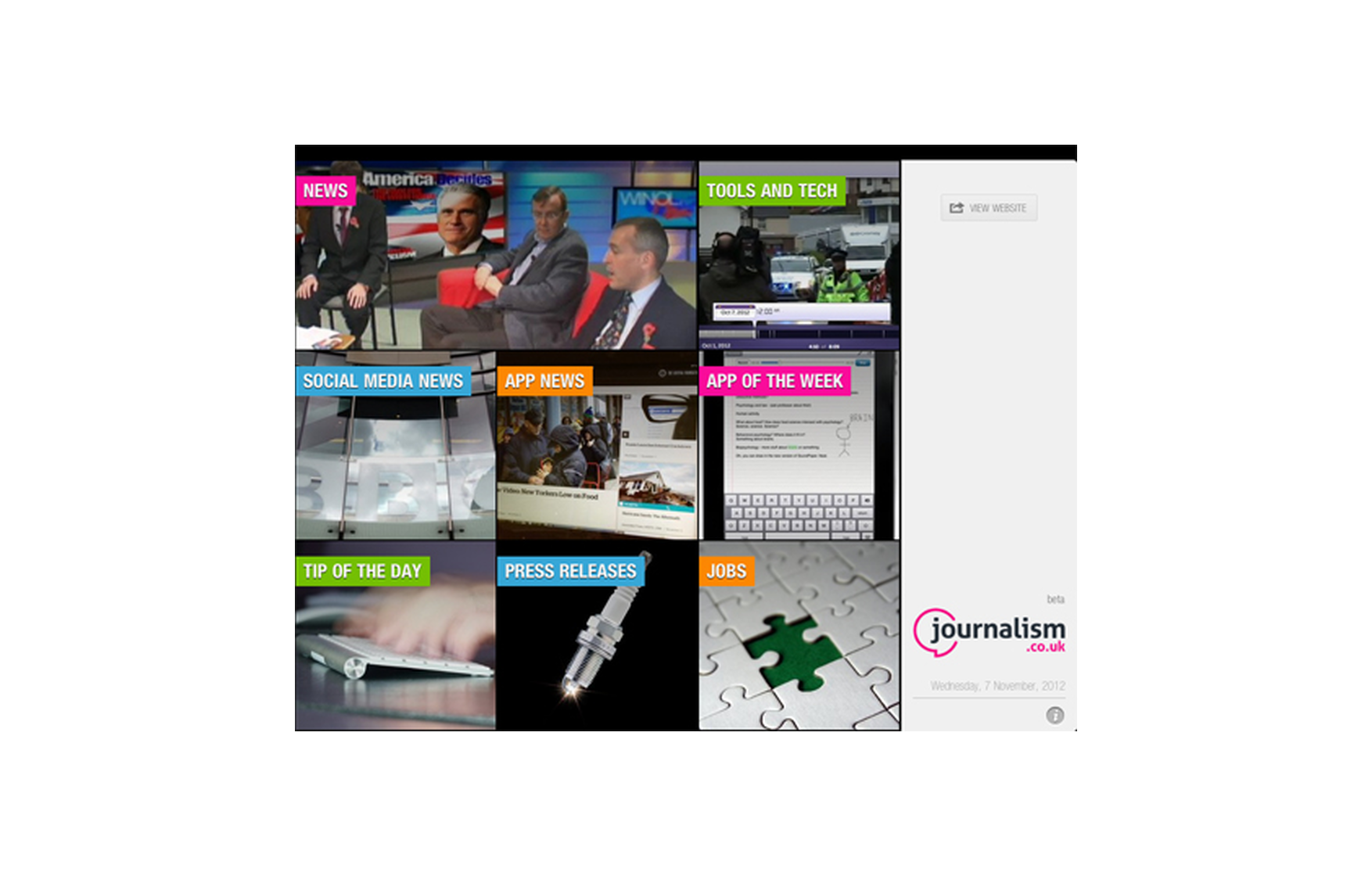 Journalism.co.uk web app - The FWA