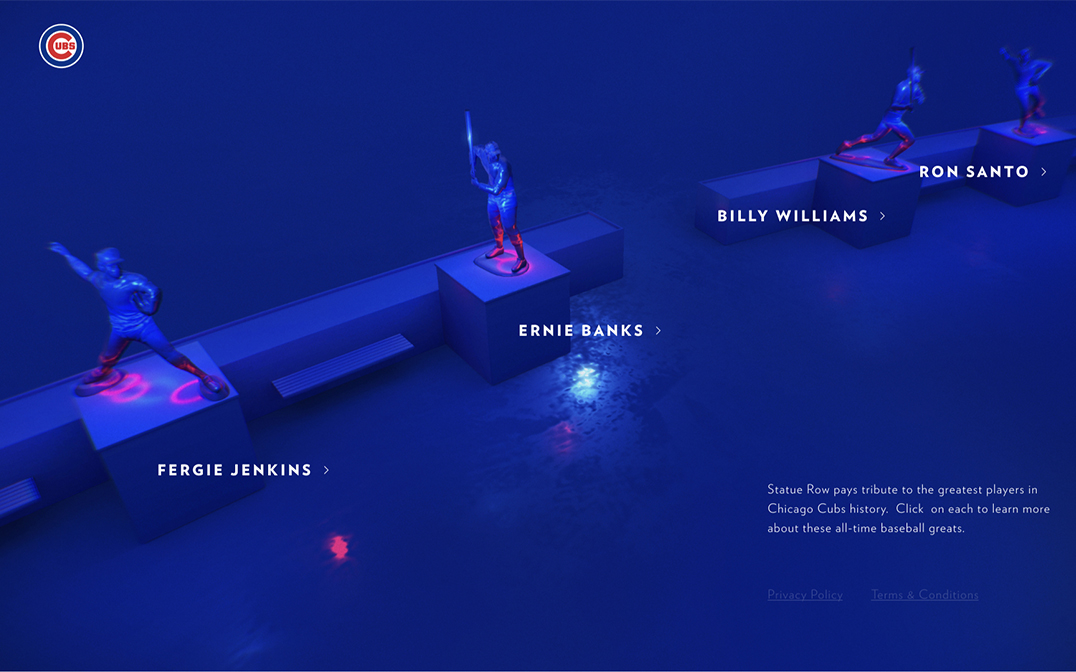 Chicago Cubs Statue Row - The FWA