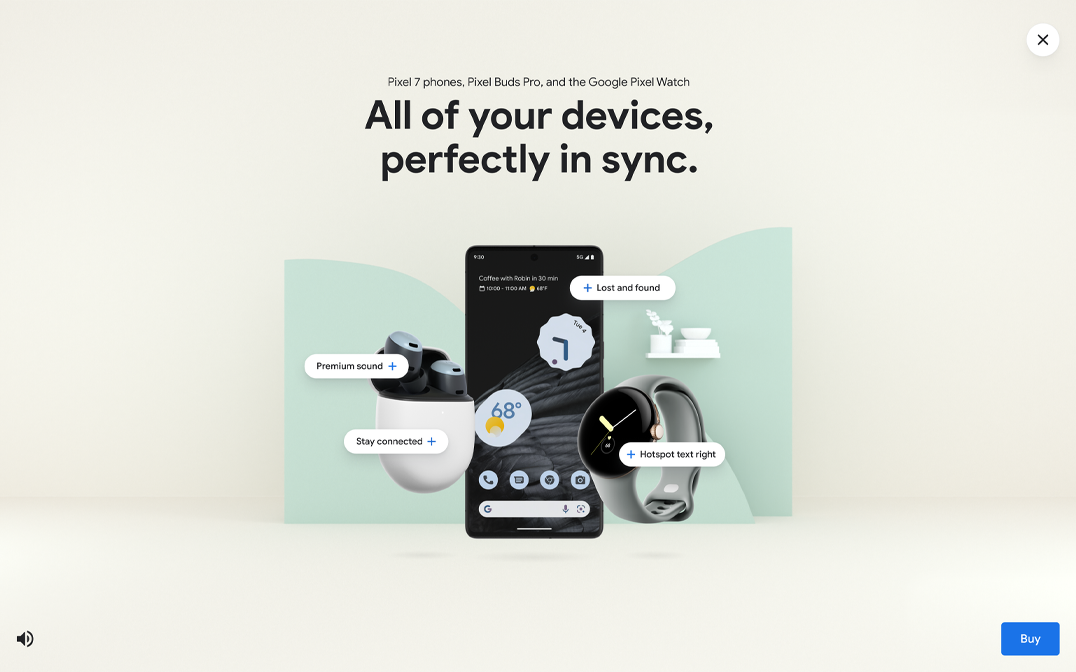 Google Store Pixel Immersive Demo - The FWA