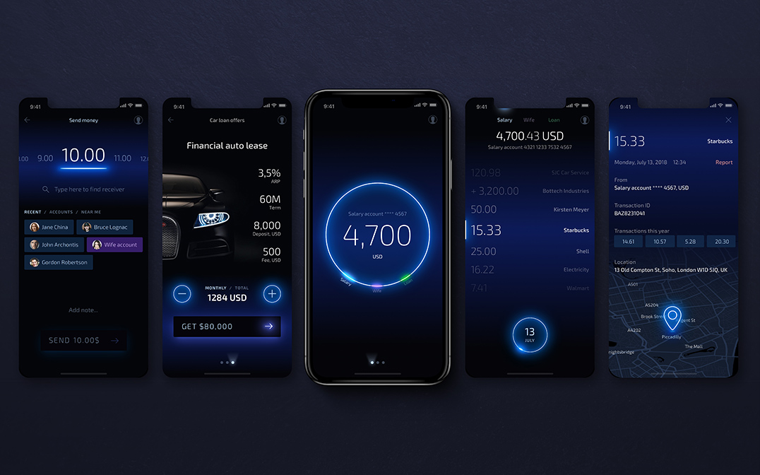 Light Bank App UX/UI Design Concept - The FWA