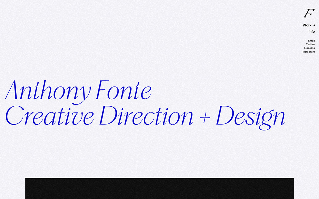 Anthony Fonte – Creative Direction + Design - The FWA