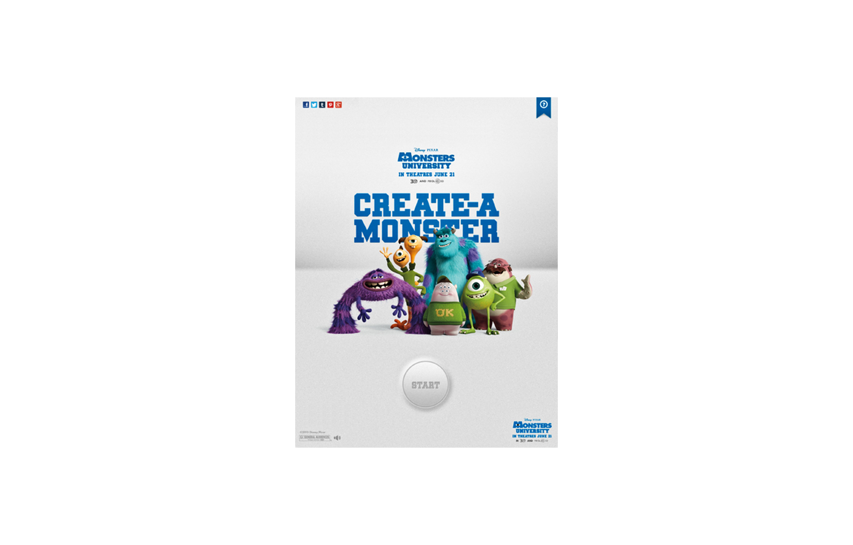 Monsters University Create-a-Monster App - The FWA