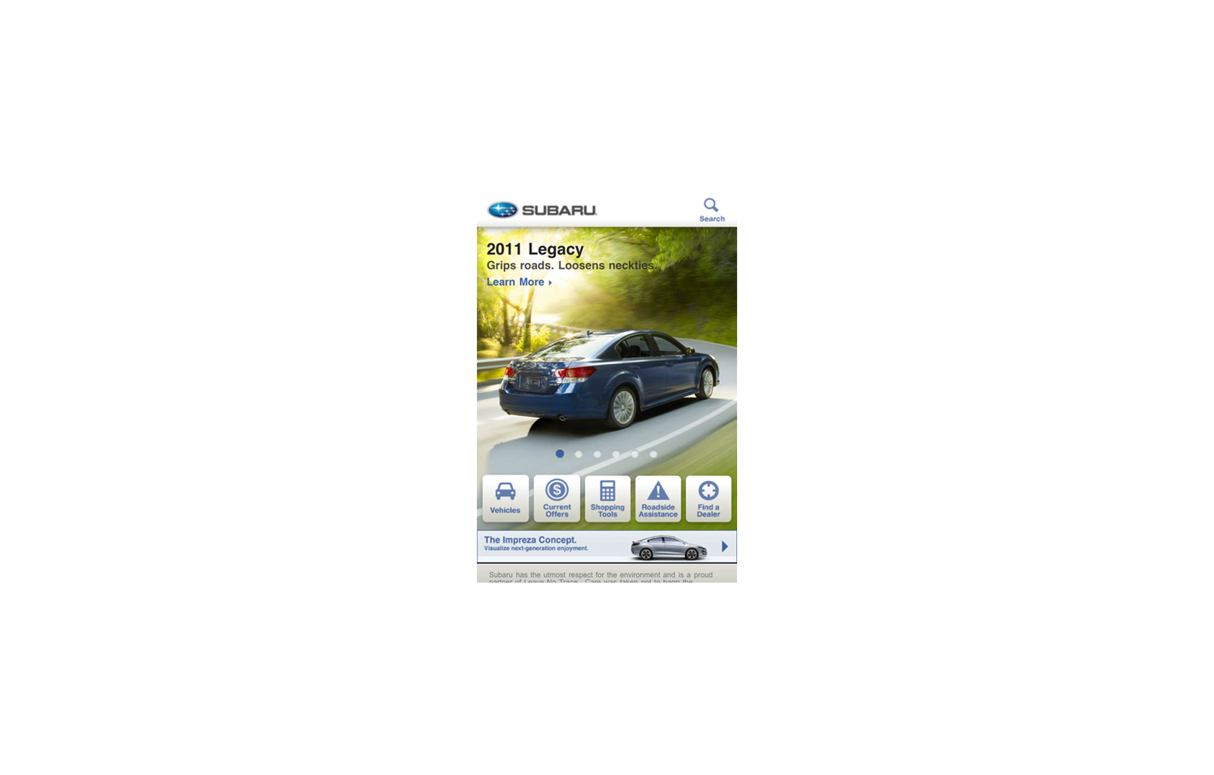 Subaru Mobile Website - The FWA